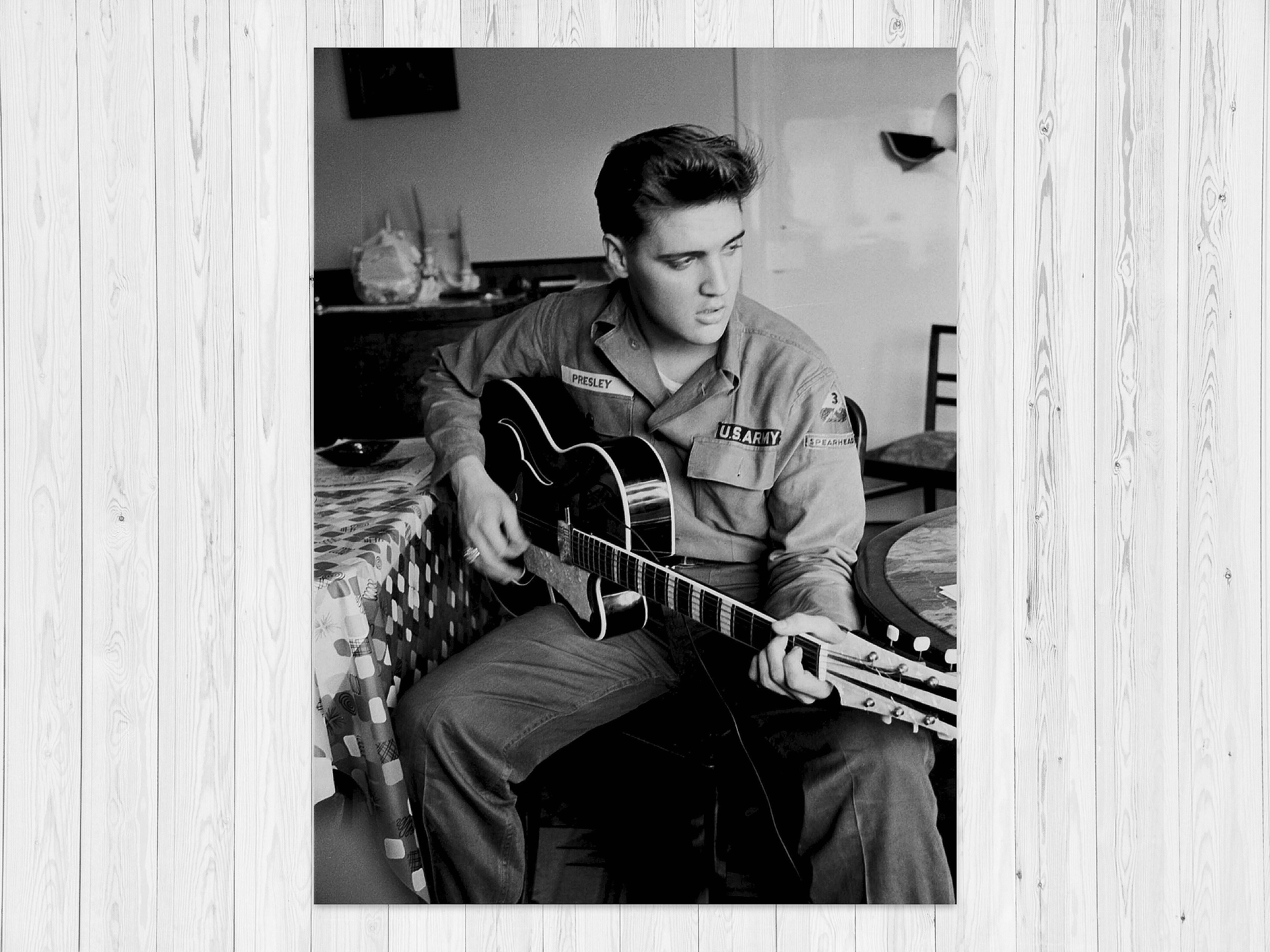 Elvis Presley Army Guitar