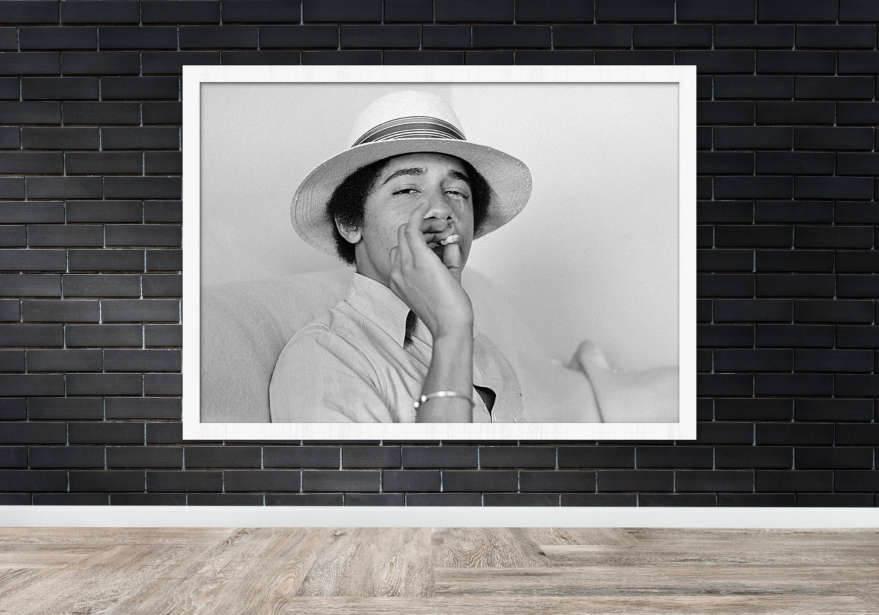 Barack Obama Poster Weed Print Barack Obama Smoking Weed - Etsy