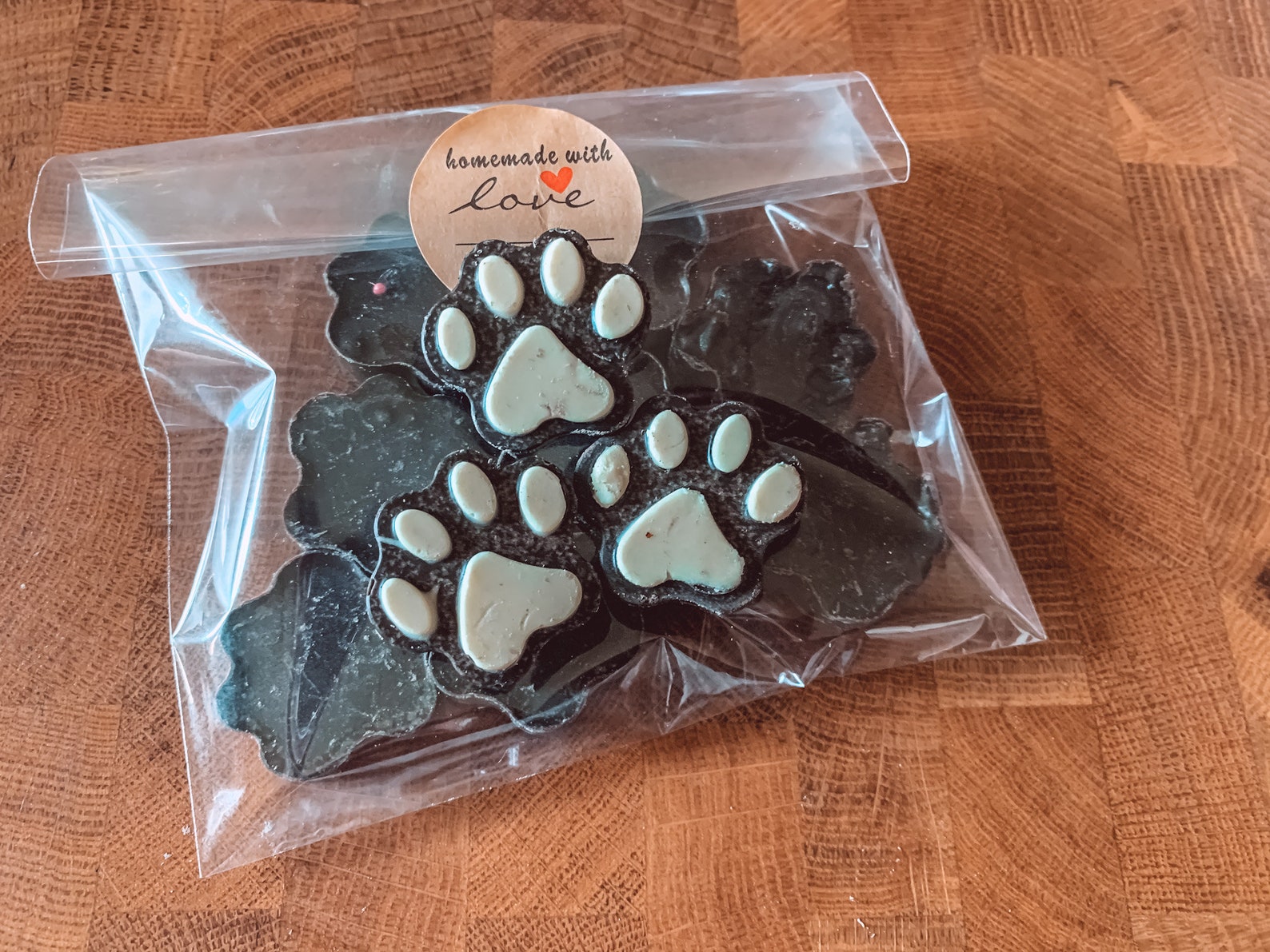 Doggy Paw Shaped Chocolate Dog Treats | Etsy