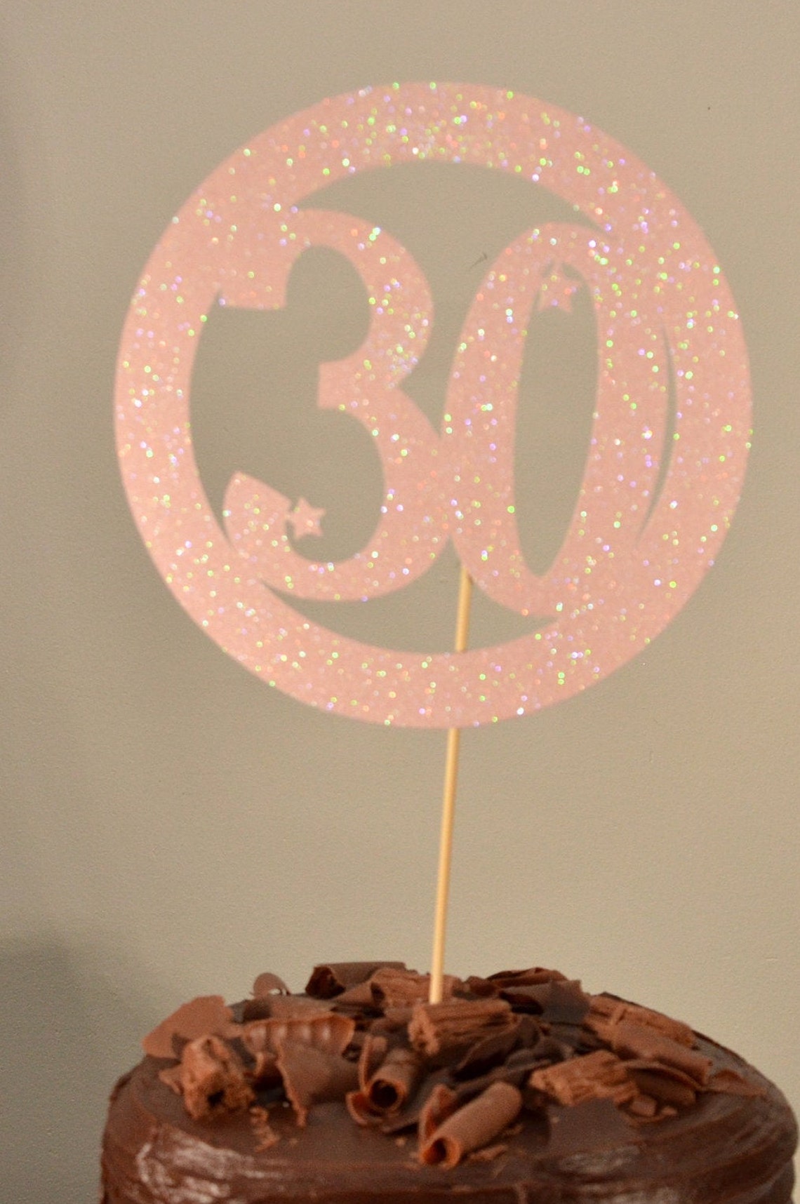 Stunning Glitter Cake Toppers Etsy