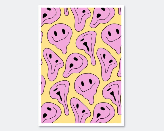 Smiley Art Print No.1 - Etsy