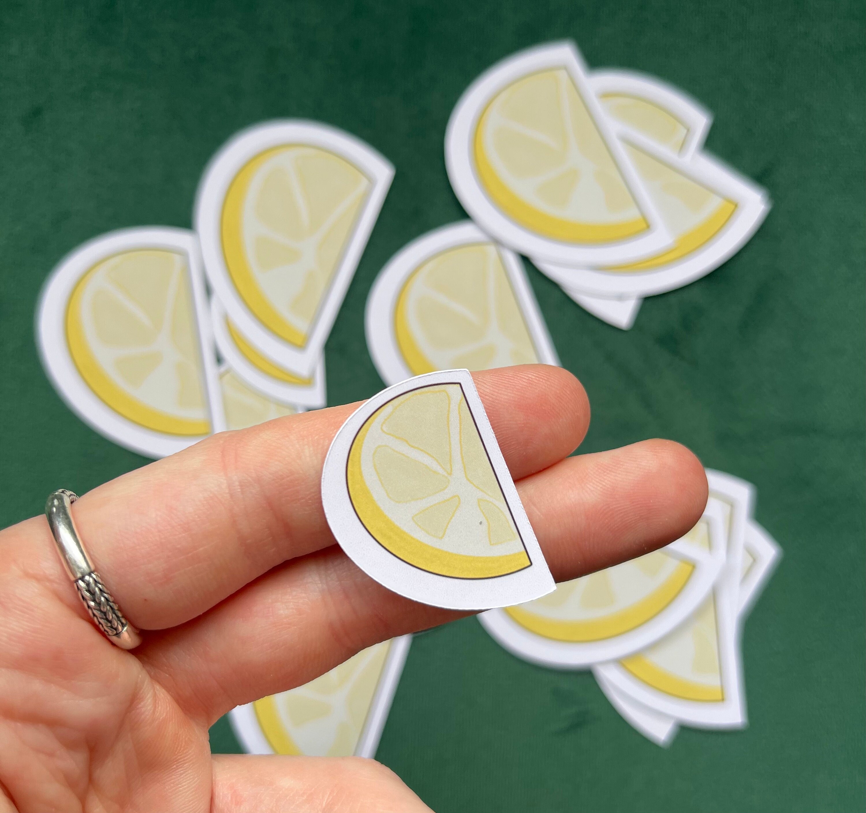 Sticker Lemon Slice M Glossy sticker stickers planner | Etsy