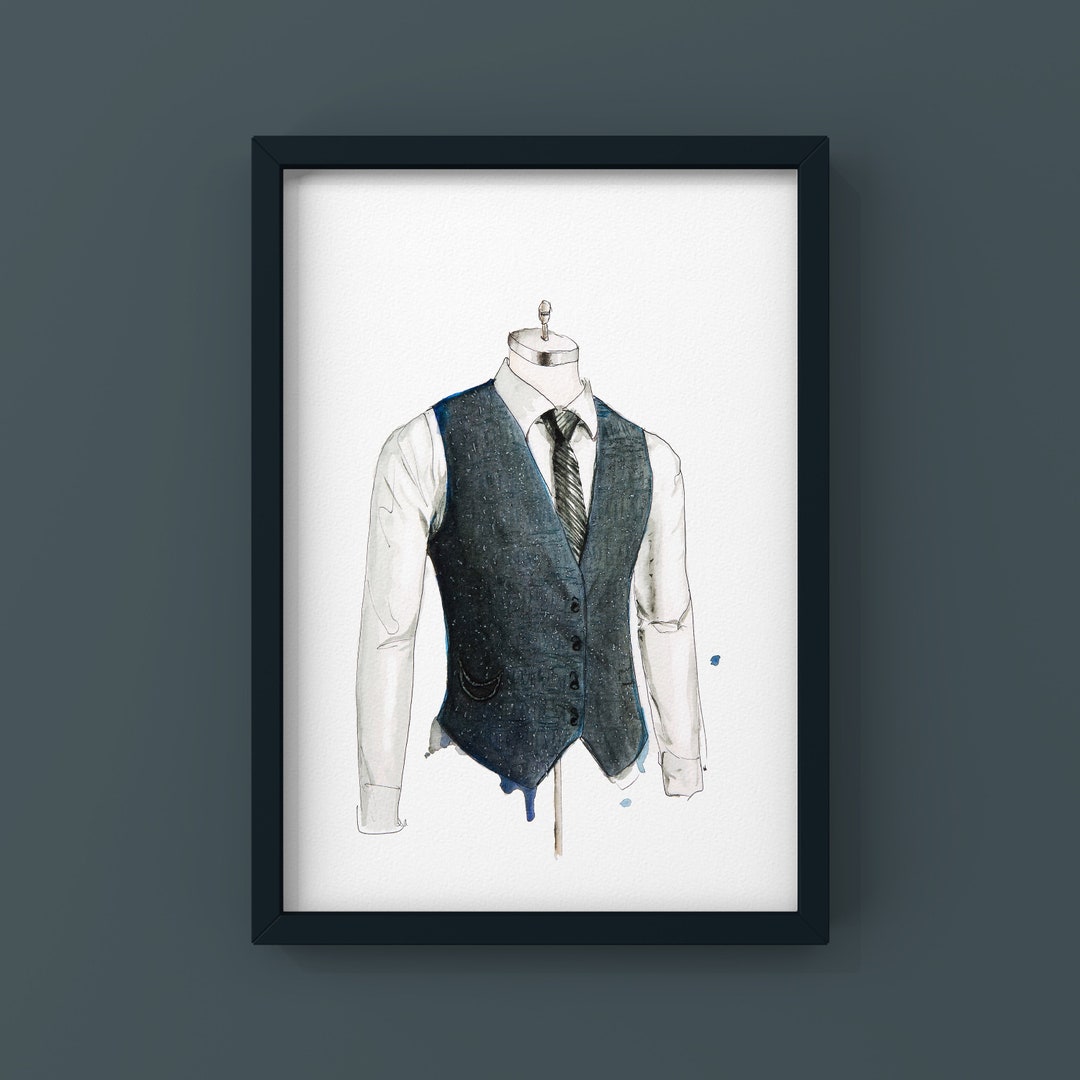 Menswear Art Print, Fashion Wall Art, Suit Art Print, Mens Fashion Art ...