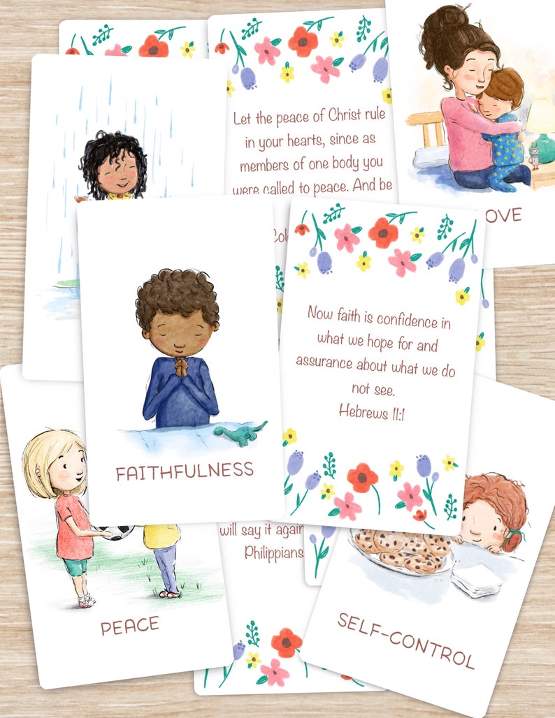 Fruit of the Spirit, Flashcards, Homeschool Printable, Christian ...