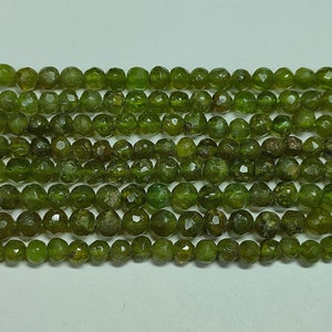 Natural Vessonite Faceted Round Beads Vessonite Faceted Beads - Etsy