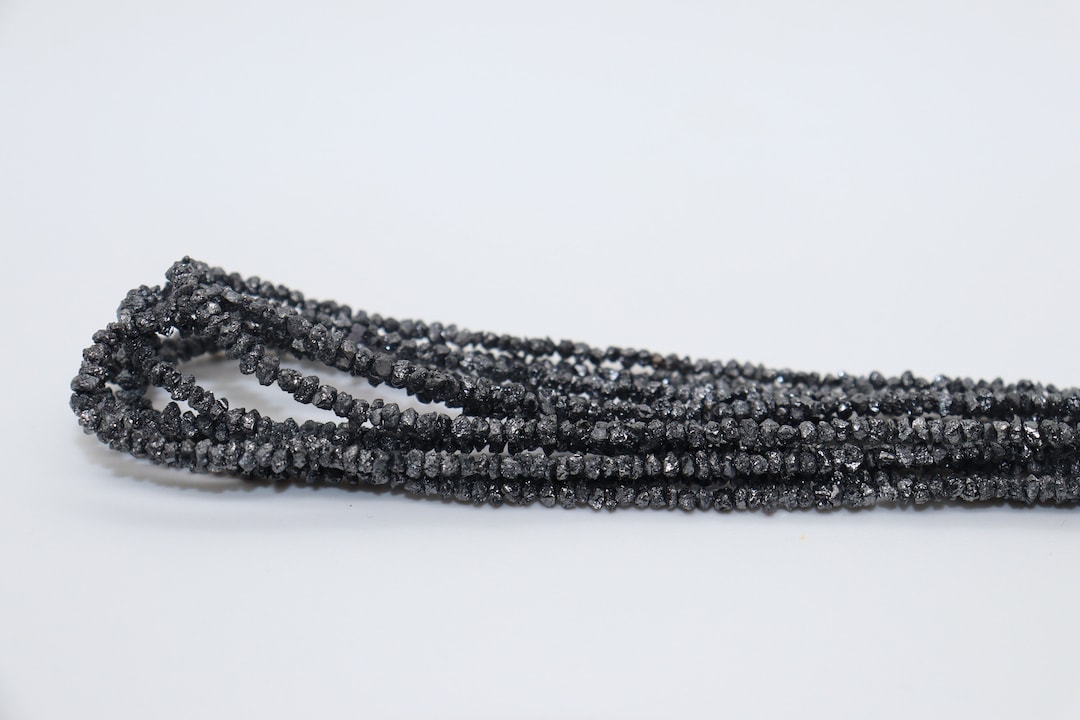 AAA+ Natural Black Diamond Chips Beads | Black Diamond Beads | Diamond ...