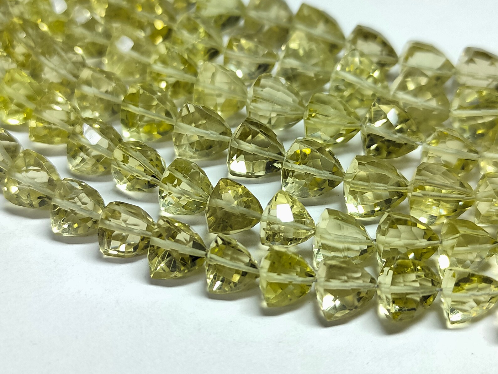 AAA Good Quality Natural Lemon Quartz Trillion Shape Faceted | Etsy