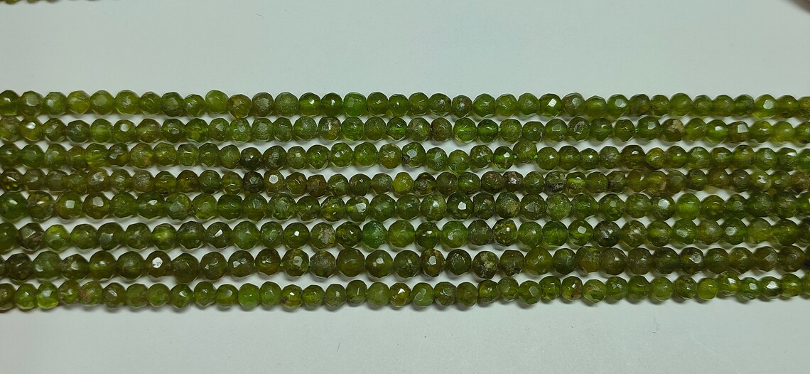 Natural Vessonite faceted Round beads Vessonite faceted | Etsy