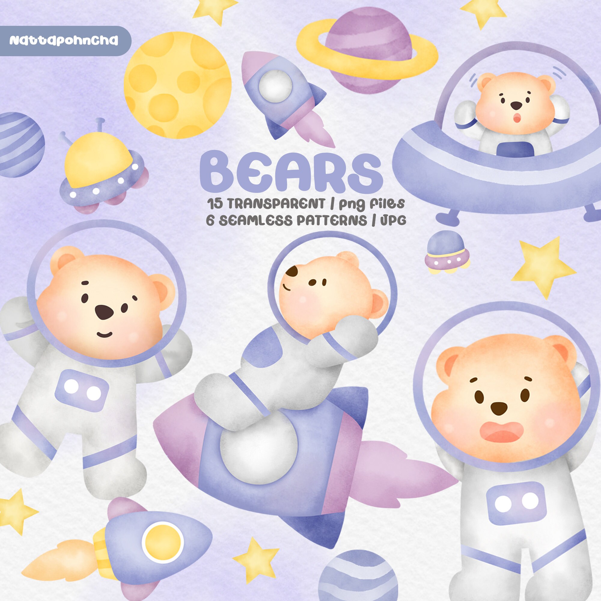 Baby Shower Teddy Bear,watercolor Watercolor Clipart PNG Digital ...