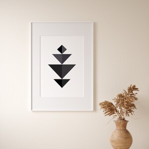 Minimalistic Triangle Art - Etsy