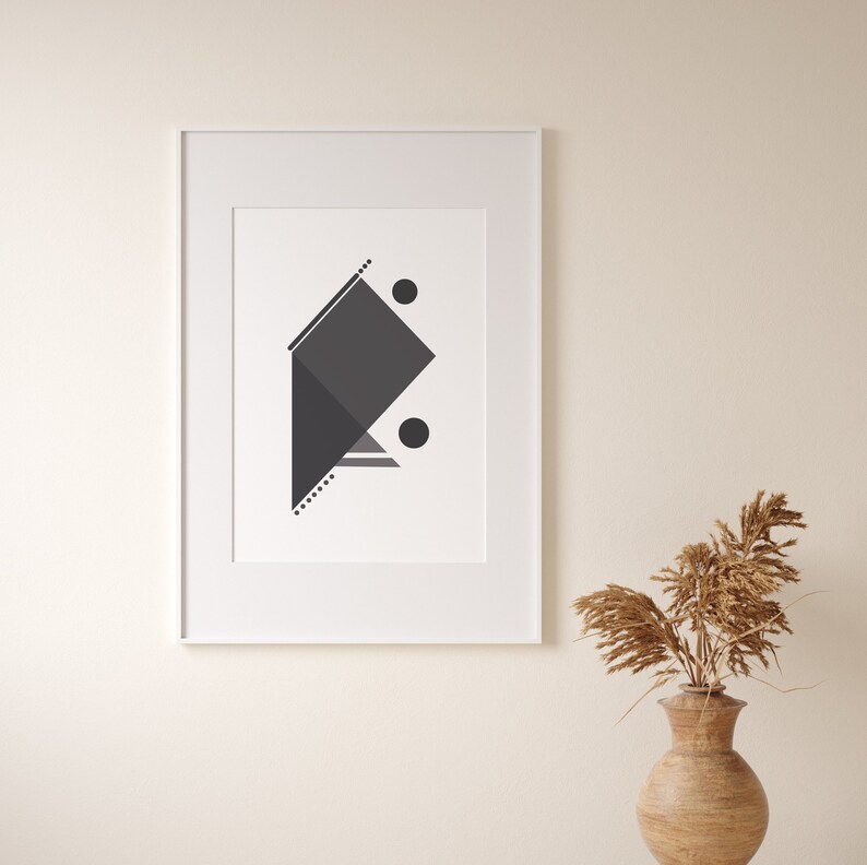 Monochrome Geometry Digital Download Art - Etsy
