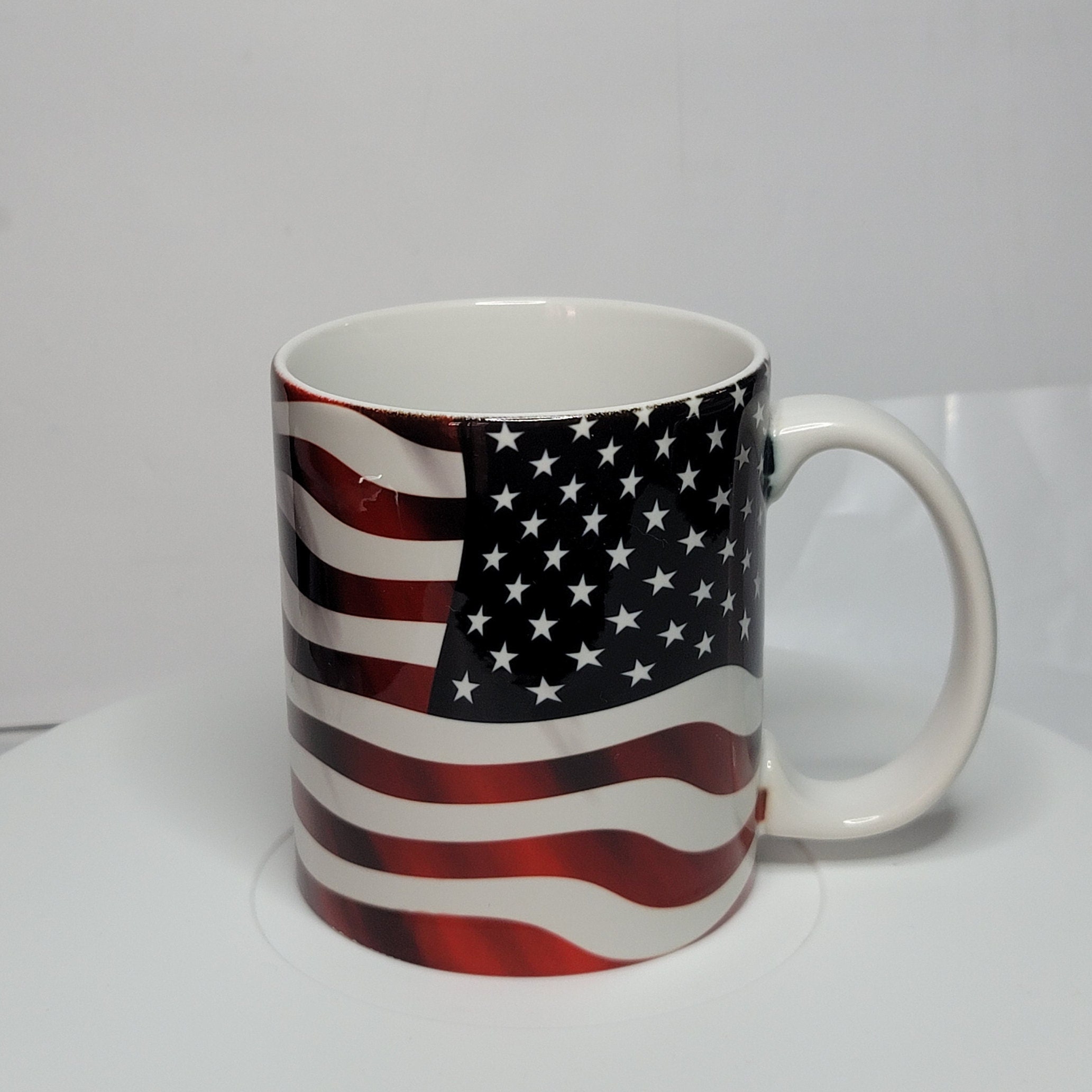 American Flag Coffee Mug Etsy