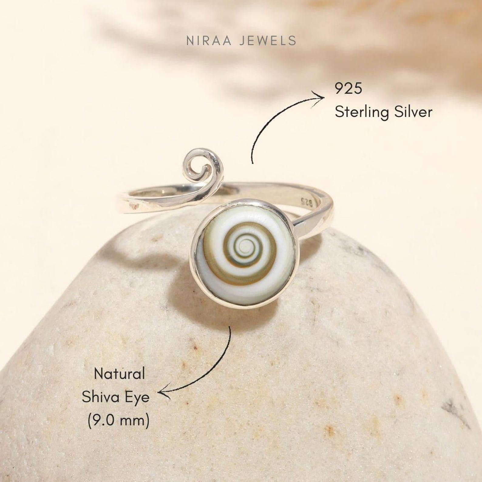 Shiva Eye Sterling Silver Ring: Third Eye Chakra Jewelry - Etsy