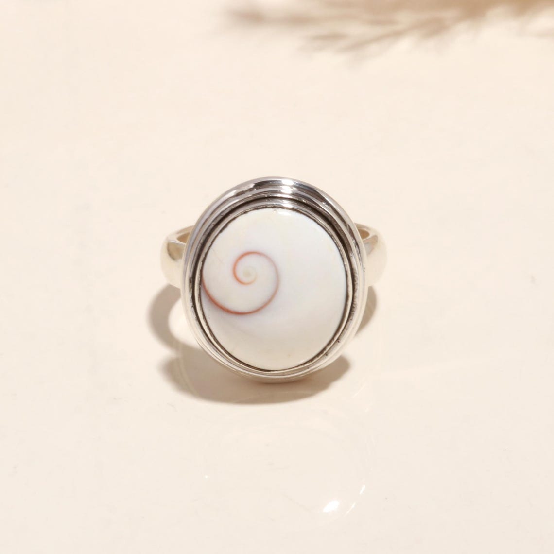 Shiva Eye Sterling Silver Ring: Saint Lucia Shell, Third Eye Chakra - Etsy