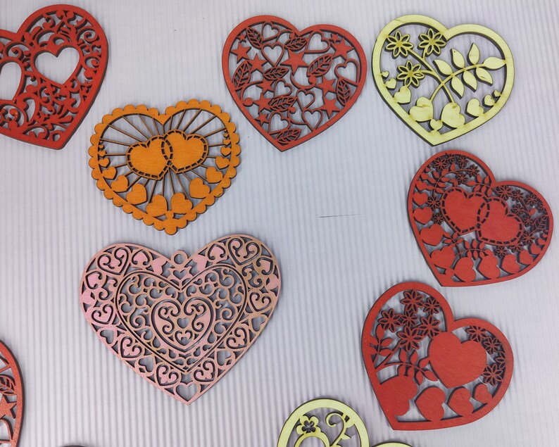 12 Designs Hearts SVG Bundle Heart Laser SVG Cut Files Art ...