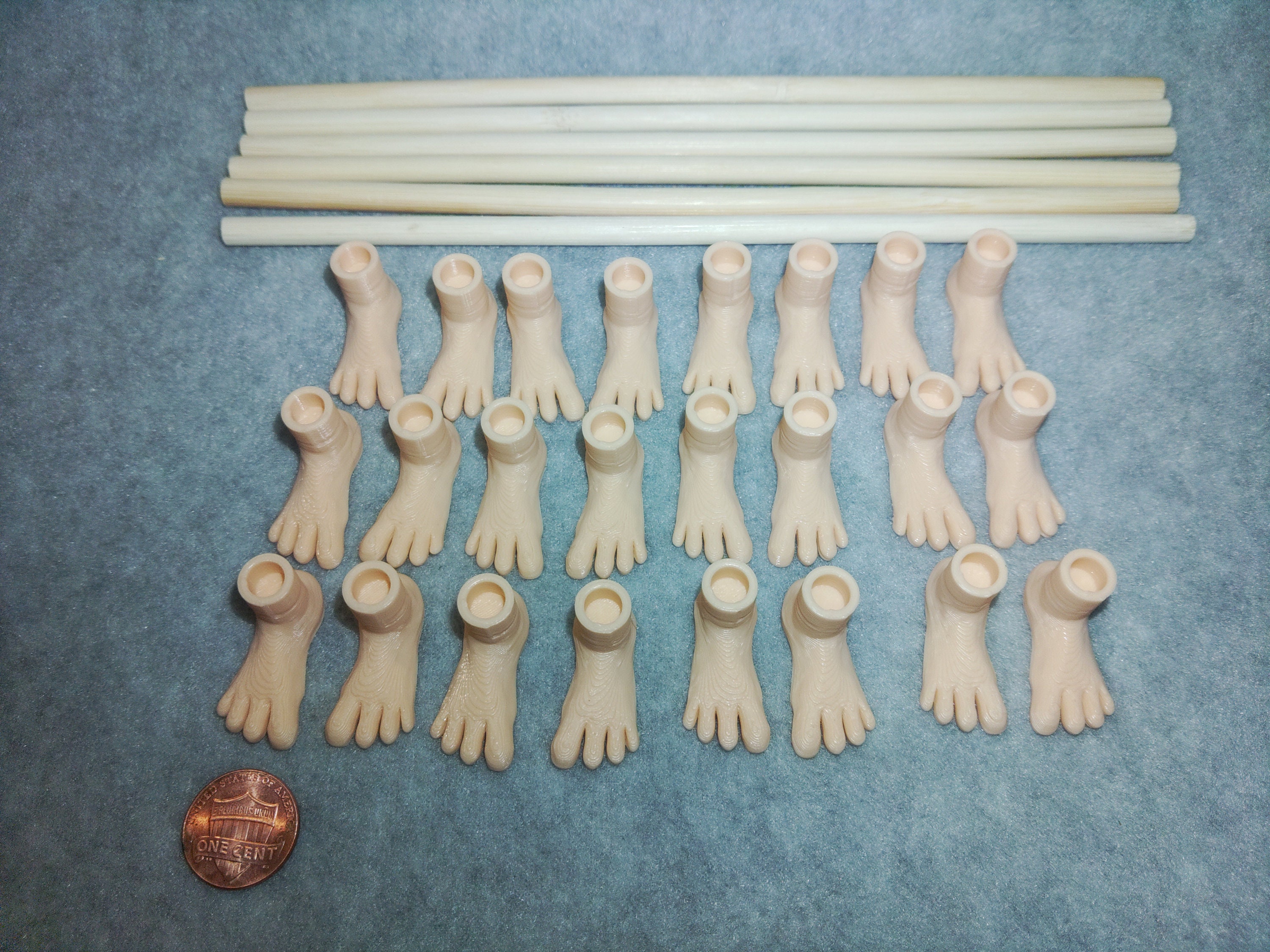 X12 TINY FEET 4 Toes - Etsy