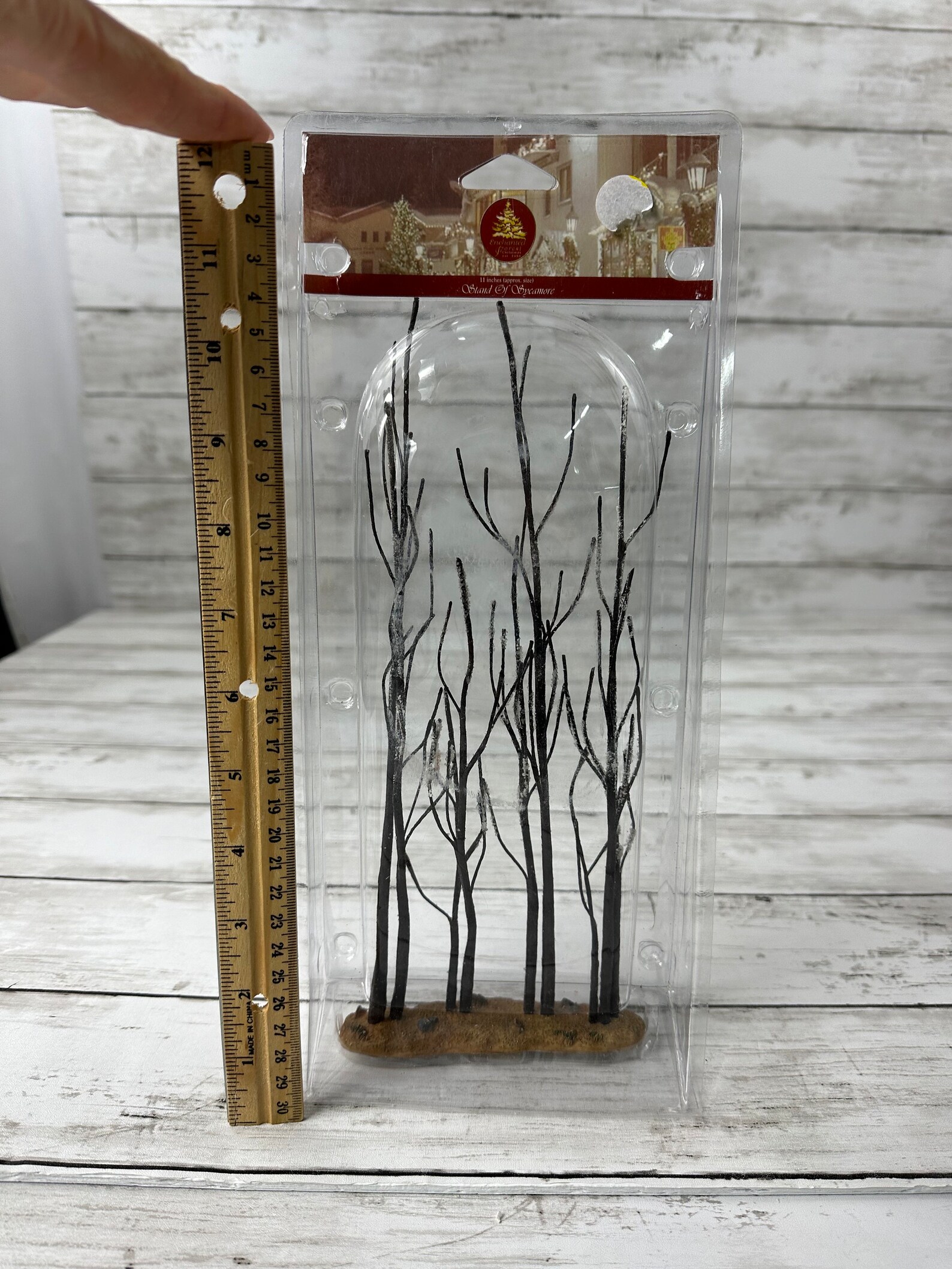 CHRISTMAS VILLAGE TREES Stand of the Sycamore Enchanted Forest Lemax 11 ...
