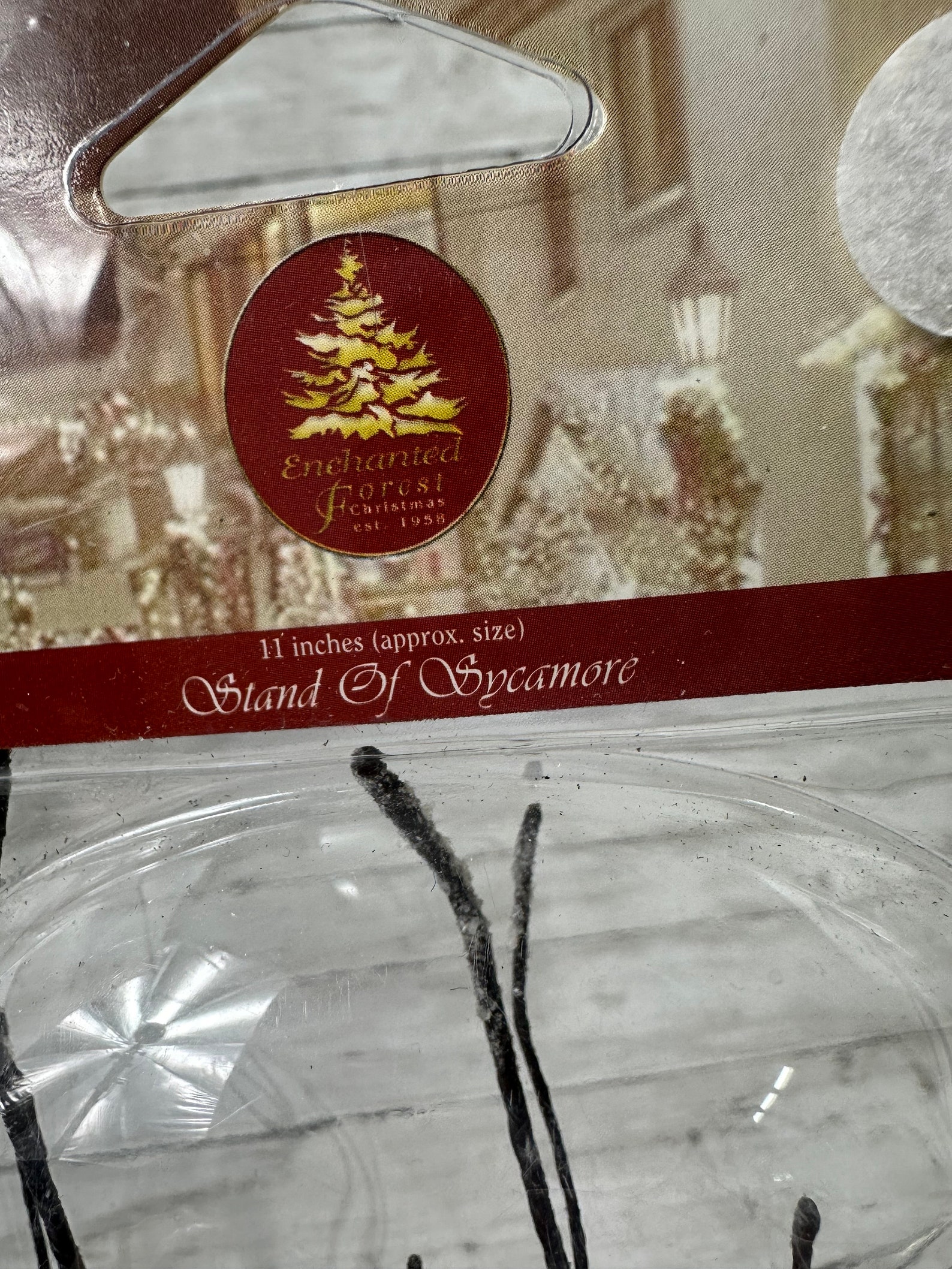 CHRISTMAS VILLAGE TREES Stand of the Sycamore Enchanted Forest Lemax 11 ...