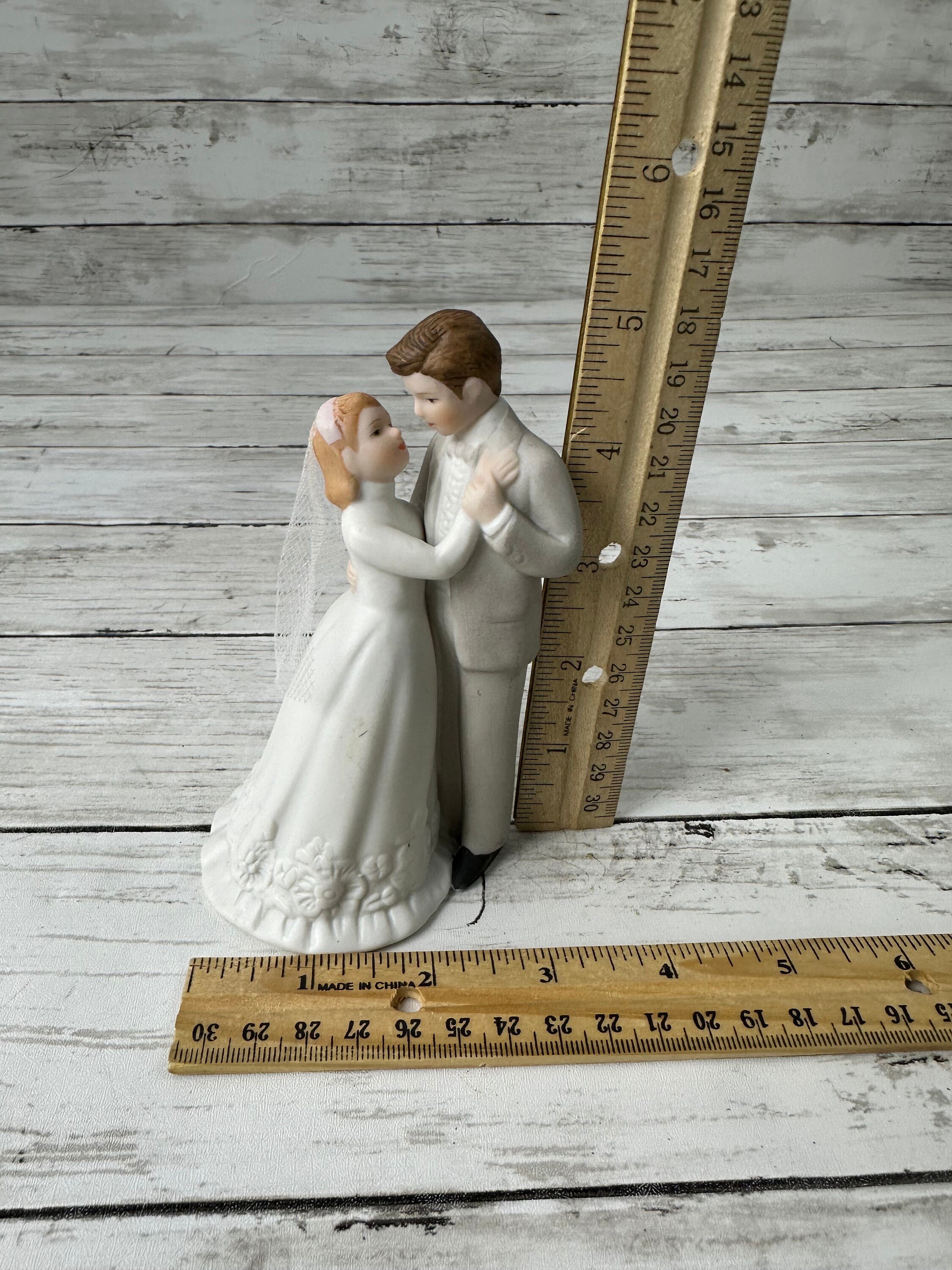 LEFTON BRIDE & GROOM Wedding Cake Topper Vintage 1985 - Etsy