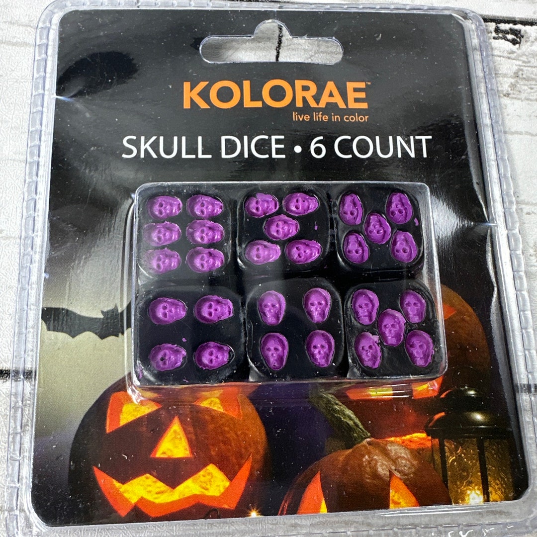 5 Skull Dice Set, Death Dice, Oddities, Curiosities, Skulls, Halloween ...