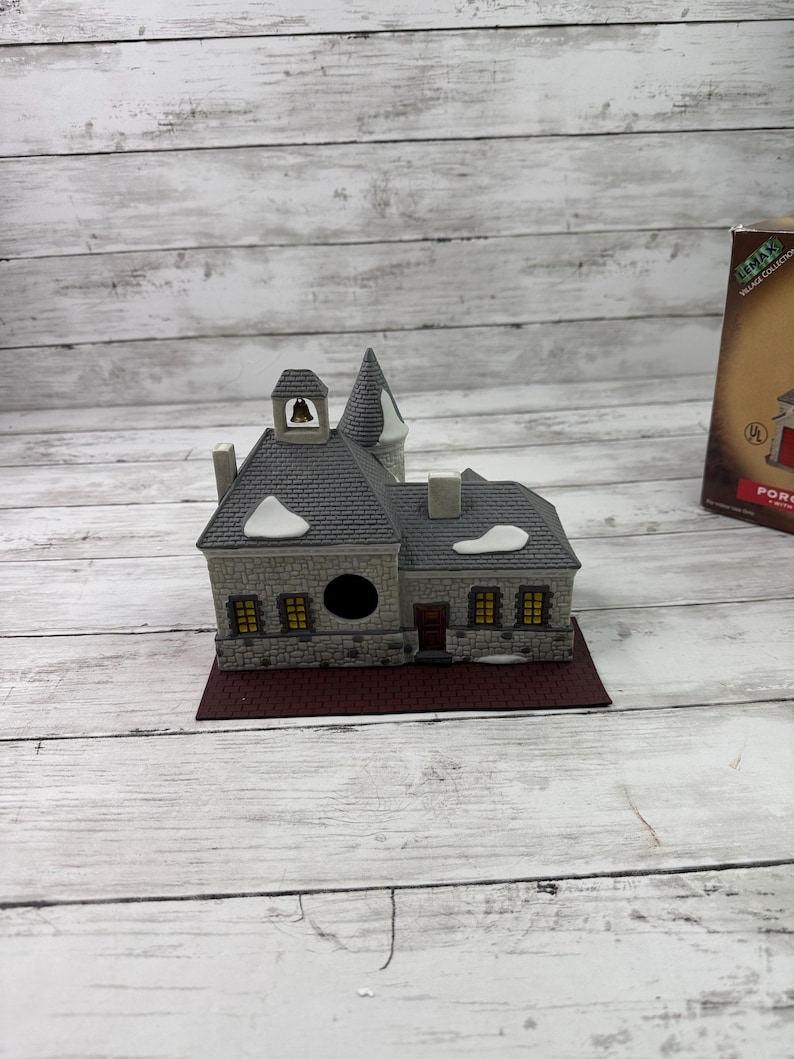 Lemax Village Collection Porcelain Lighted House Firehouse 1996 W/ Box ...