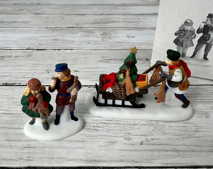 Dept 56 Dickens Heritage Village GINGERBREAD VENDOR 58402 (set of 2) - Etsy