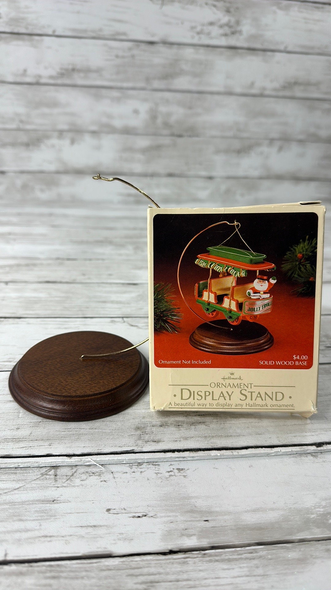 Hallmark CHRISTMAS Ornament DISPLAY STAND Vintage - Etsy
