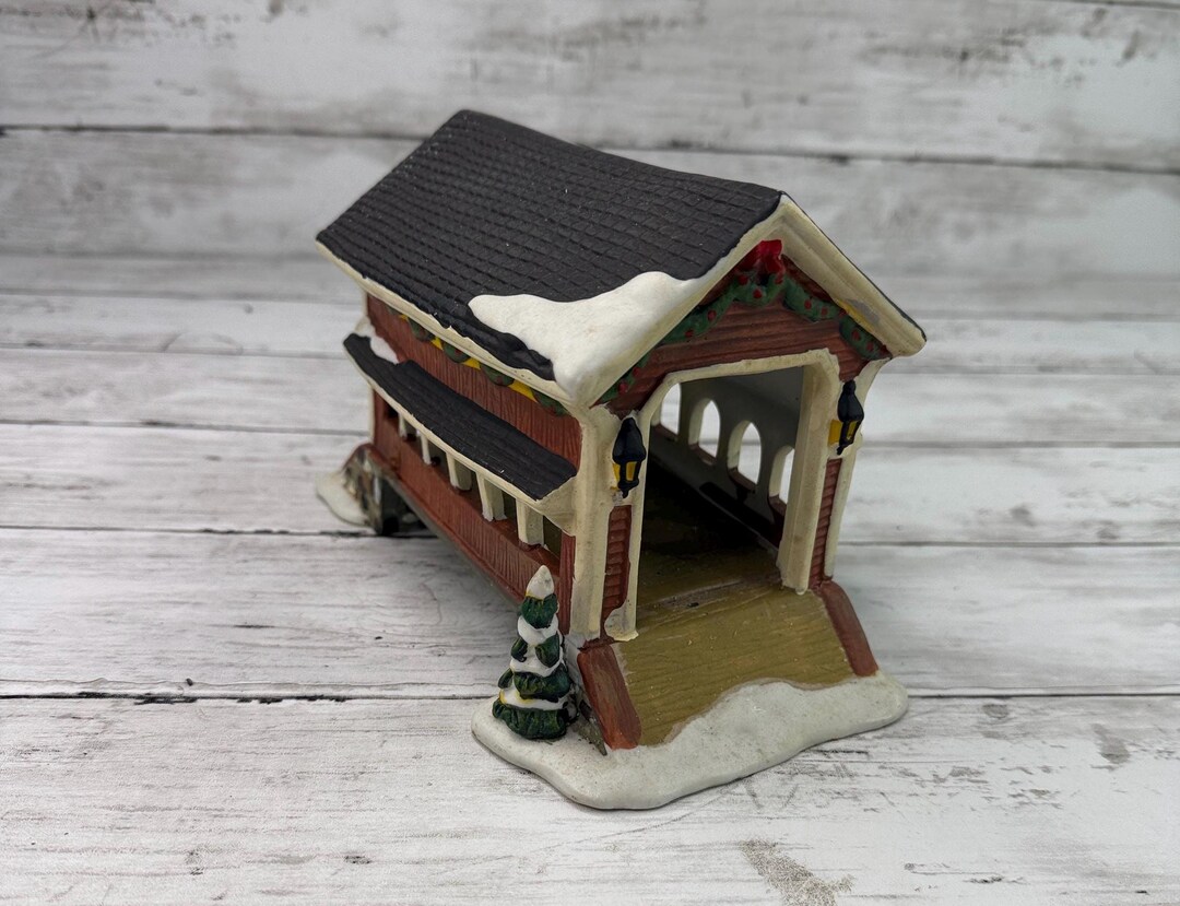 Home Accents Holiday Covered Bridge Christmas Village Accessory - Etsy