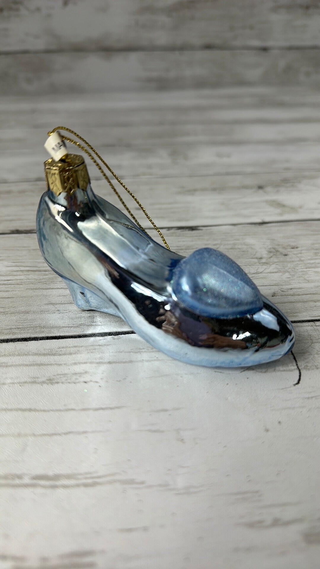 Disney Cinderella Glass Slipper Glass Shoe Christmas Ornament Etsy