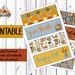 Printable Fall Bookmarks, Set of 8 Bookmarks, Happy Fall Bookmark, Fall ...