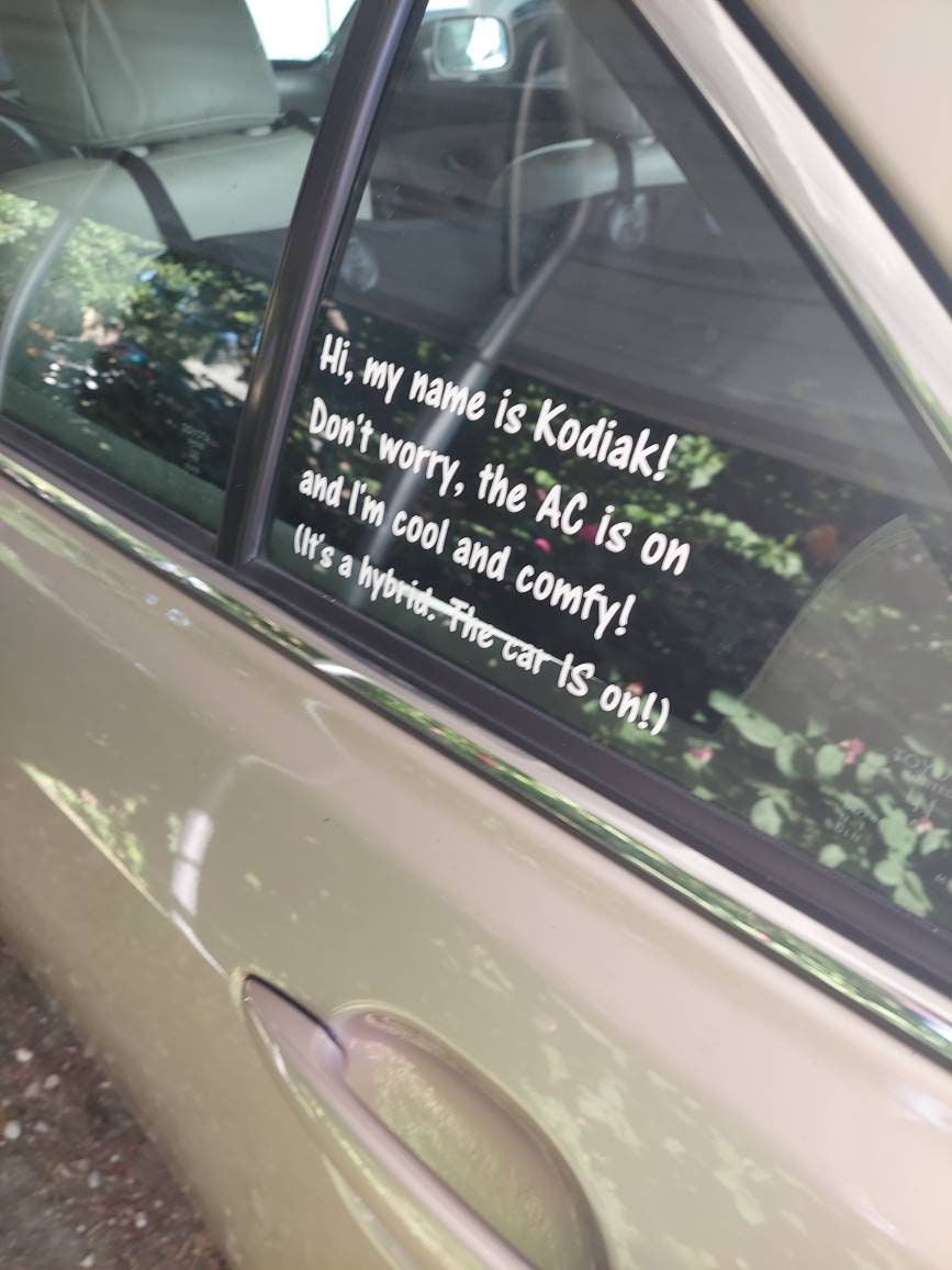 Personalized Pet Window Decal - Etsy