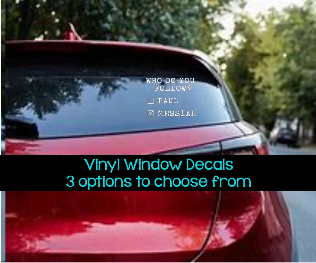 Who Do You Follow? - Decal for Windows, Bumpers, Laptop, Mirrors, and ...