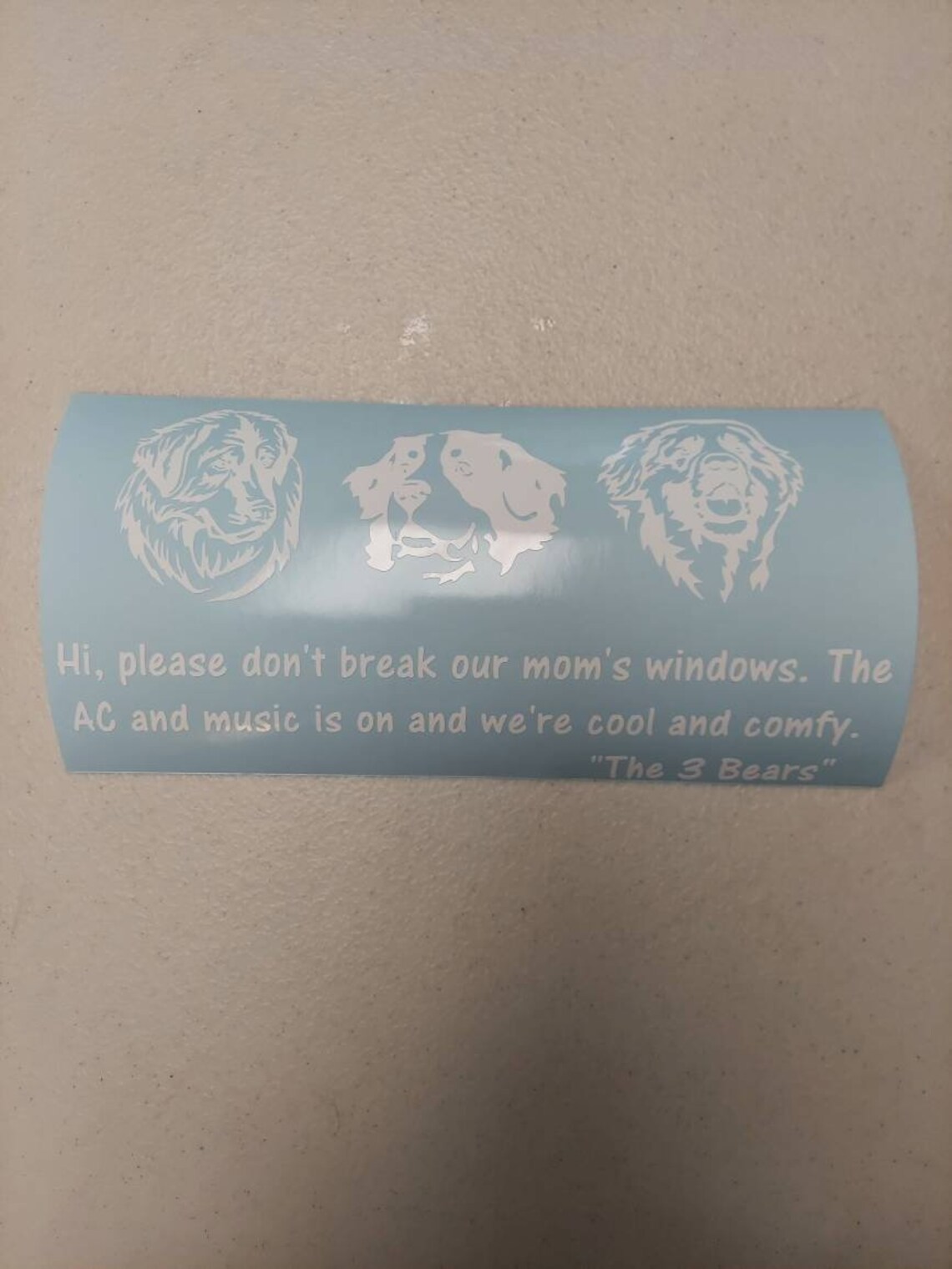 Personalized Pet Window Decal - Etsy