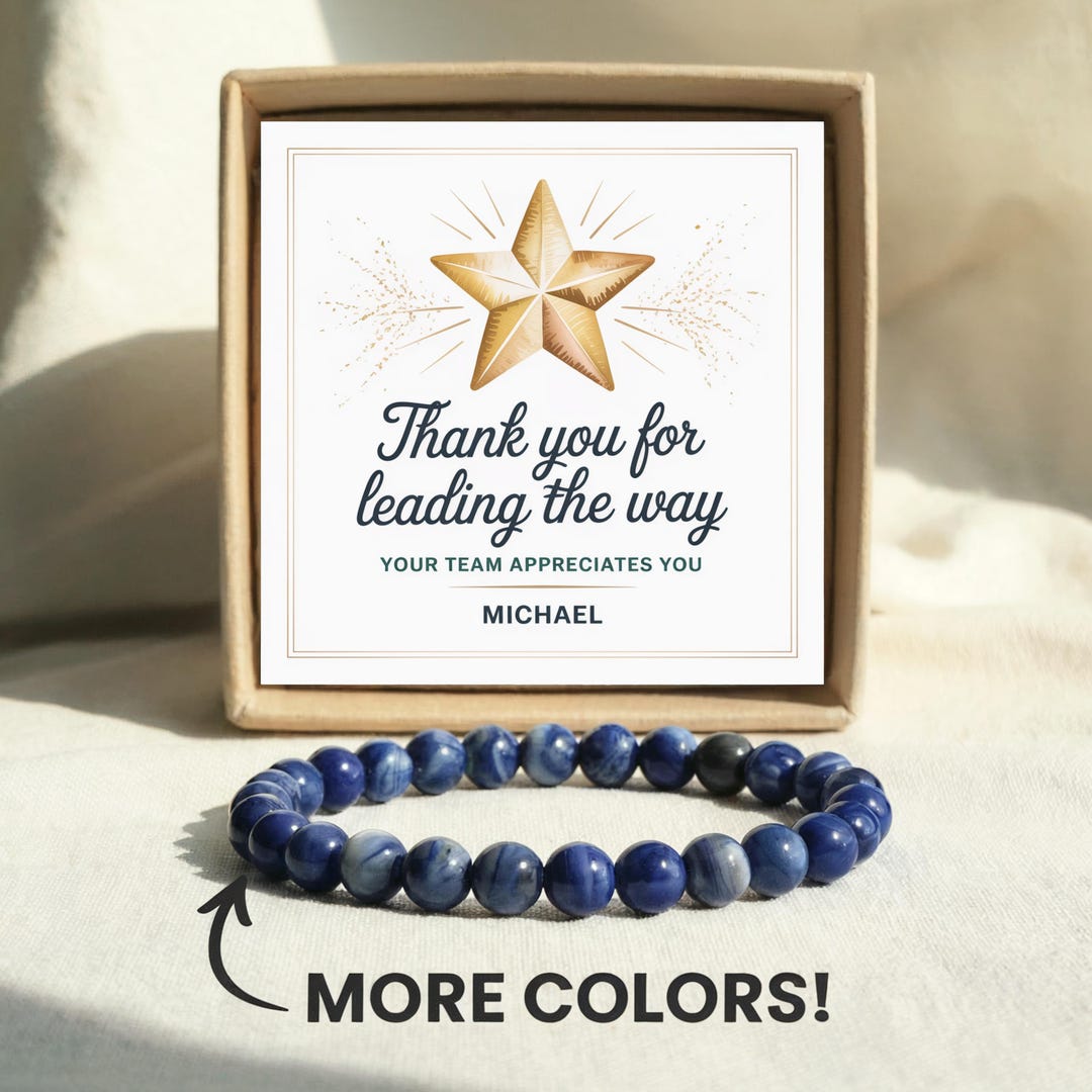 Team Leader Appreciation Gift – Bracelet Jewelry Present for Boss ...