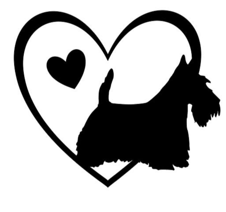 Breed Heart Scottish Terrier Scotty SVG PNG JPG Digital Download Cricut ...