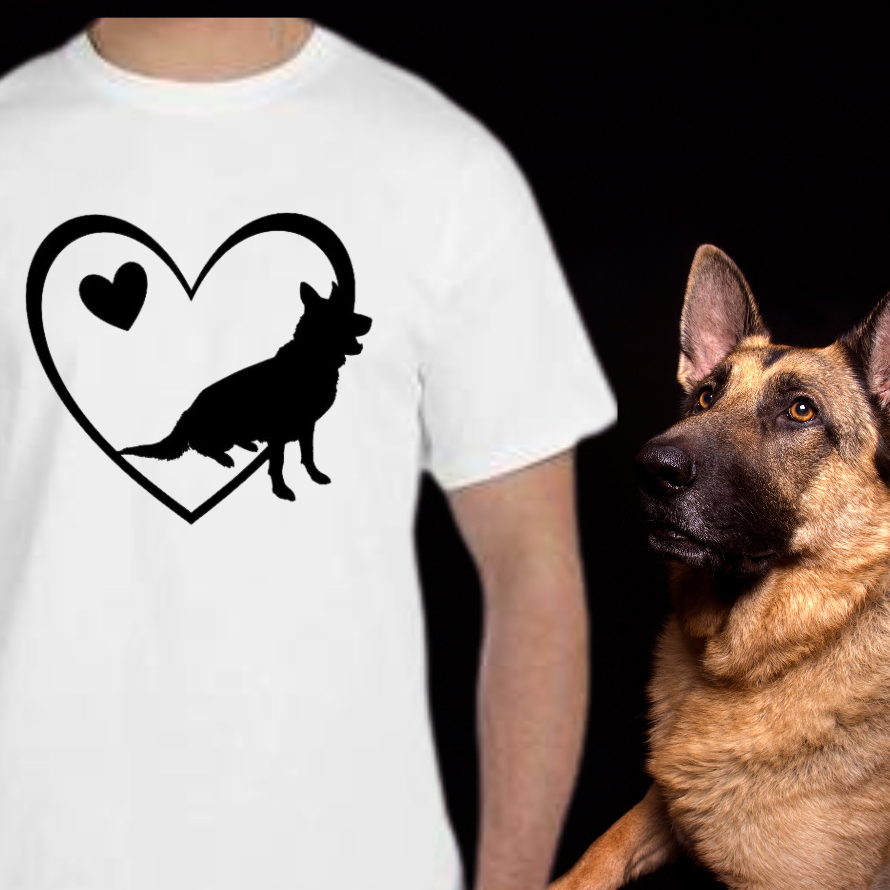 Breed Heart German Shepherd SVG PNG JPG Digital Download Cricut ...