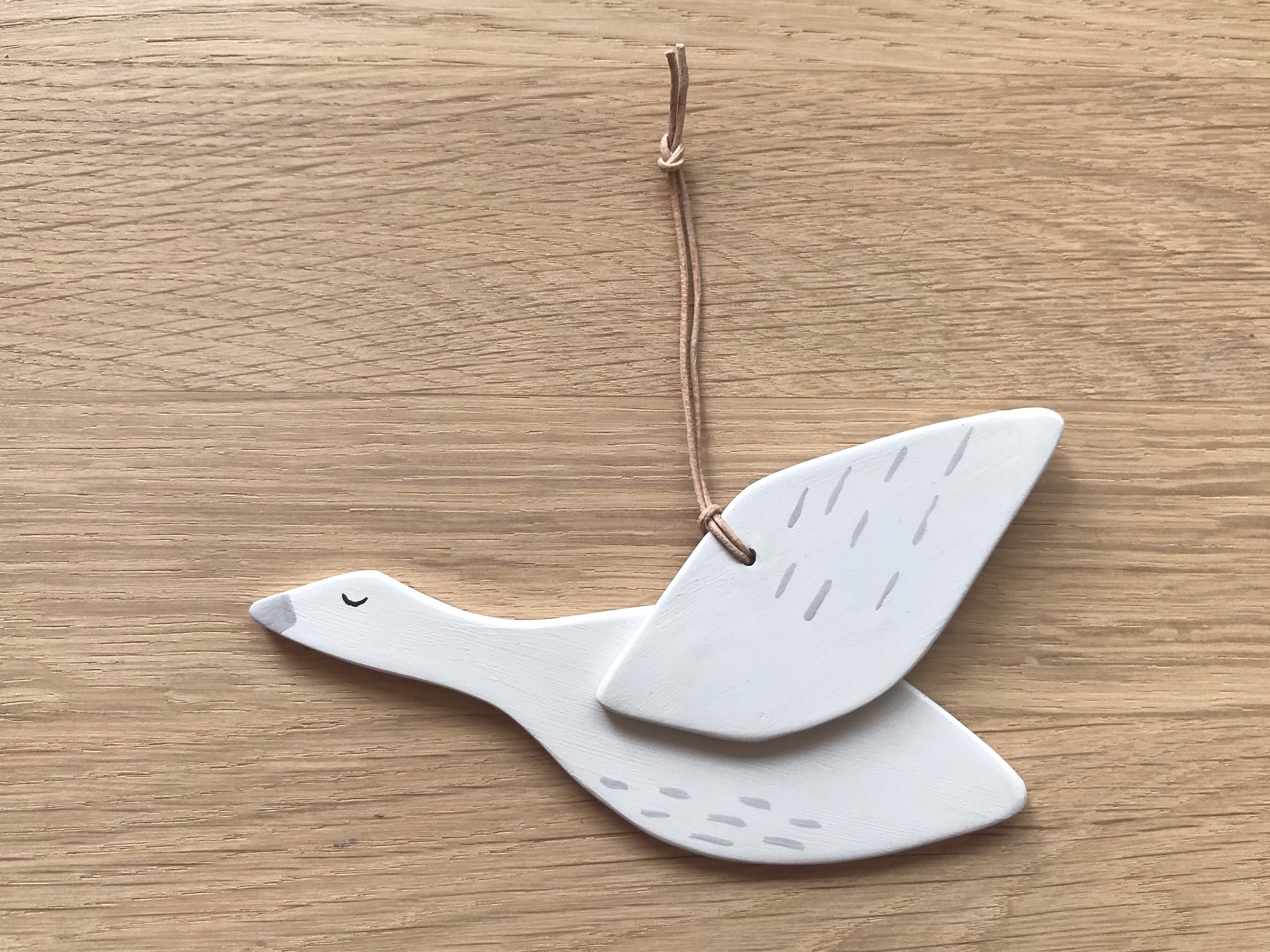 Wild Goose Decoration Set of 3 Goose Family Pendant Made of - Etsy UK