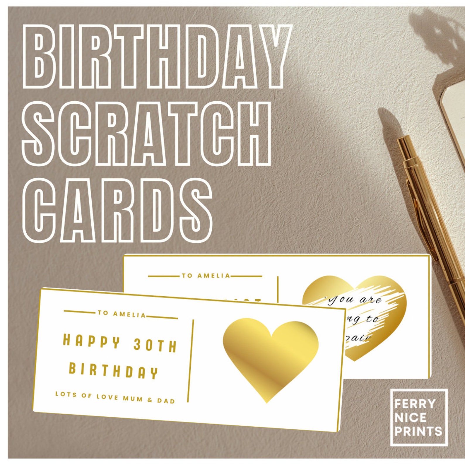 Birthday Scratch Card, Surprise Scratch Card, Birthday Surprise ...