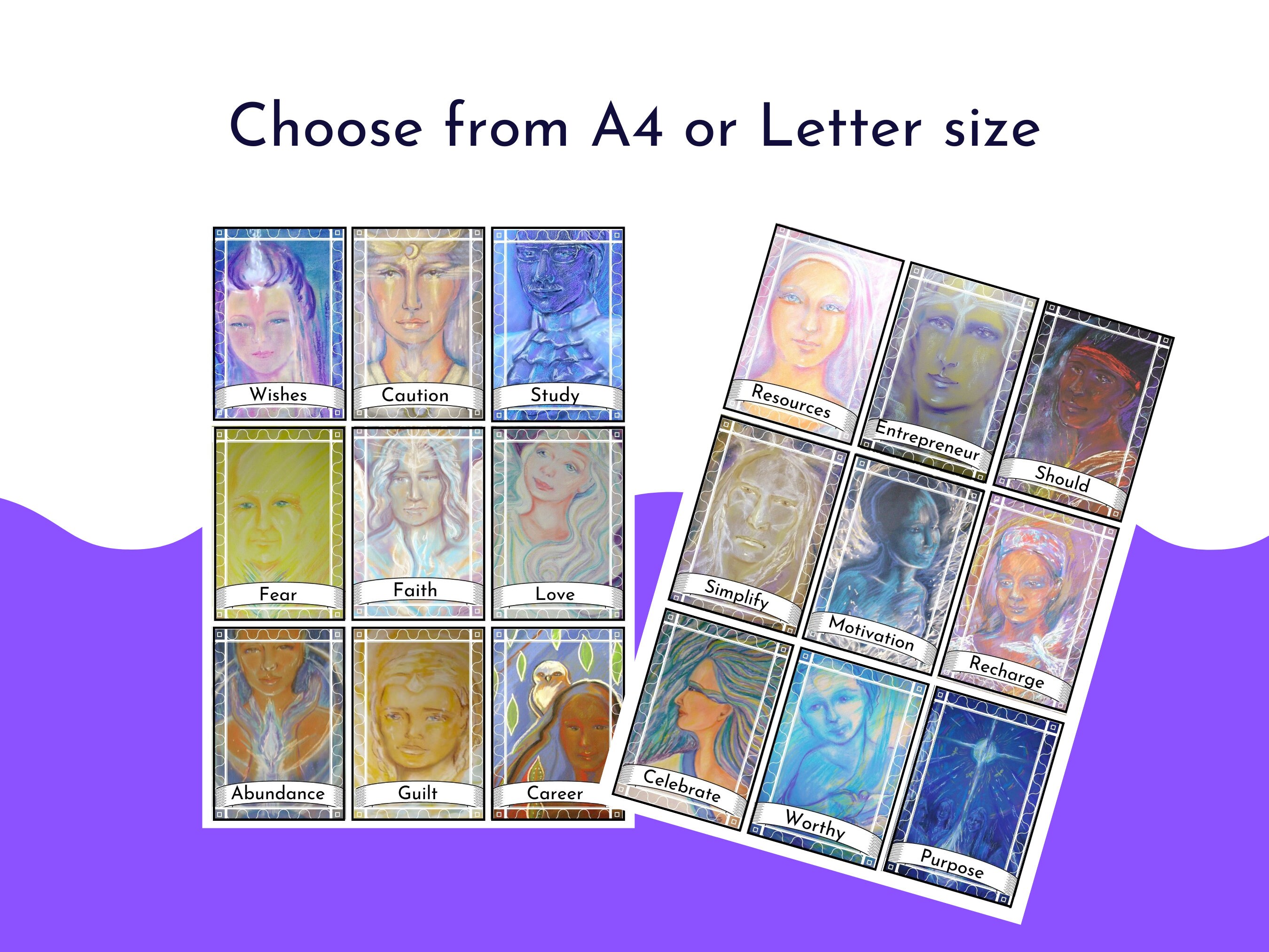 PRINTABLE ORACLE CARDS the Spirit Guide Oracle and Guide - Etsy