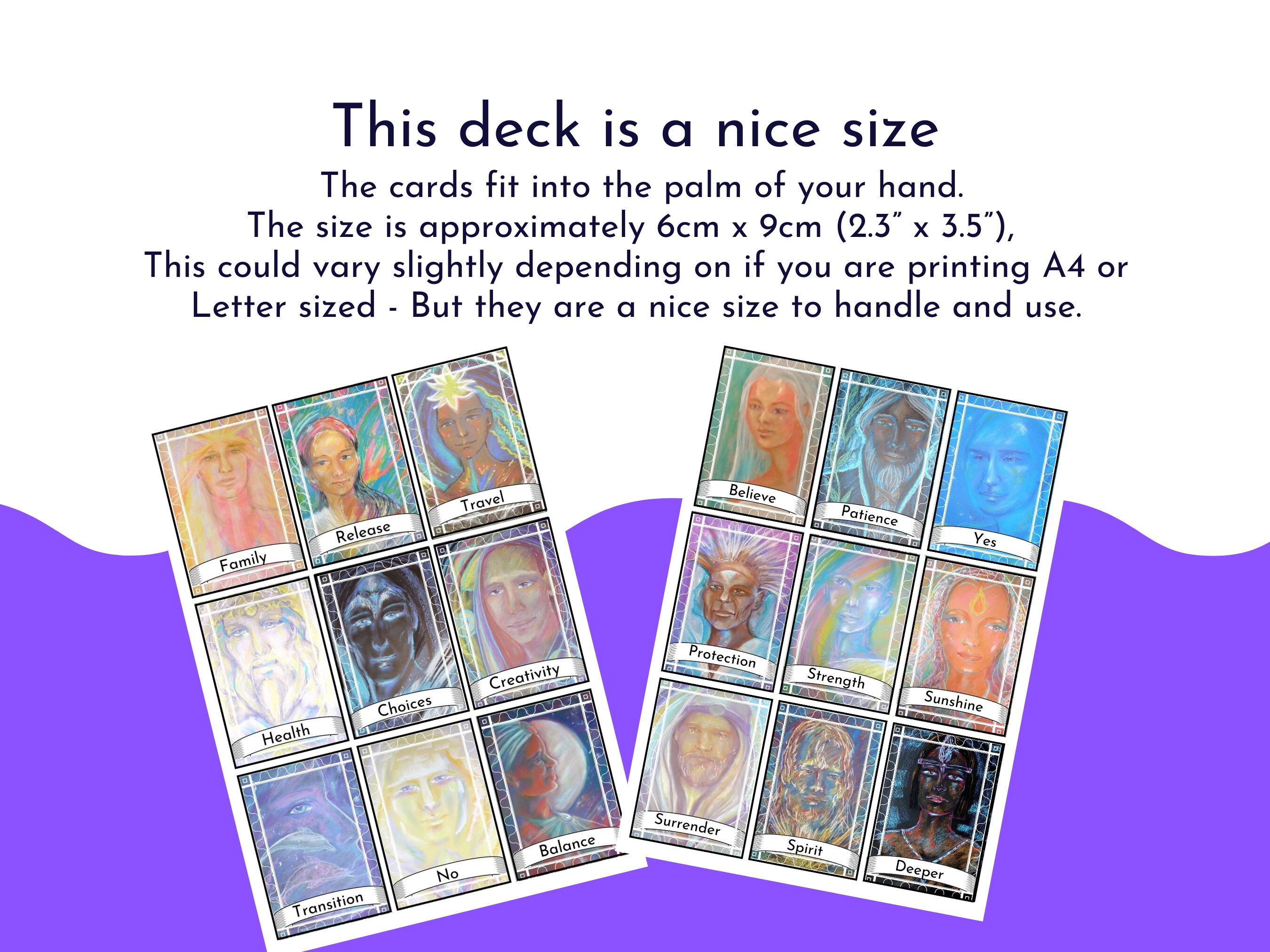 PRINTABLE ORACLE CARDS the Spirit Guide Oracle and Guide - Etsy