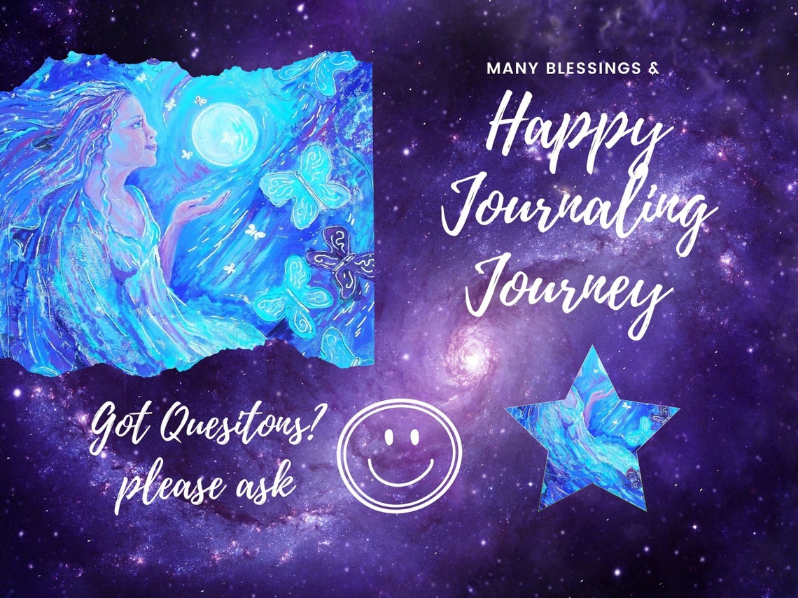 Printable Oracle Card Journal Pages, Intuitive Yearly Planner, Yearly ...