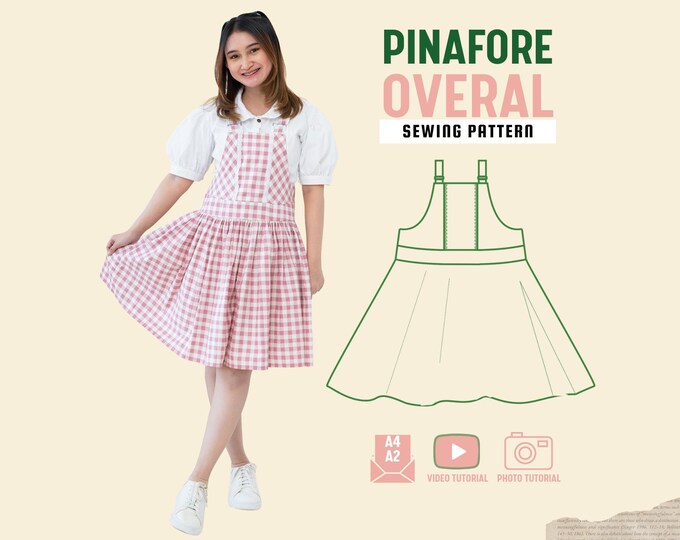 Overall Dress Pdf Sewing Pattern for Women | Sizes 38 / 40 / 42 (RU ...