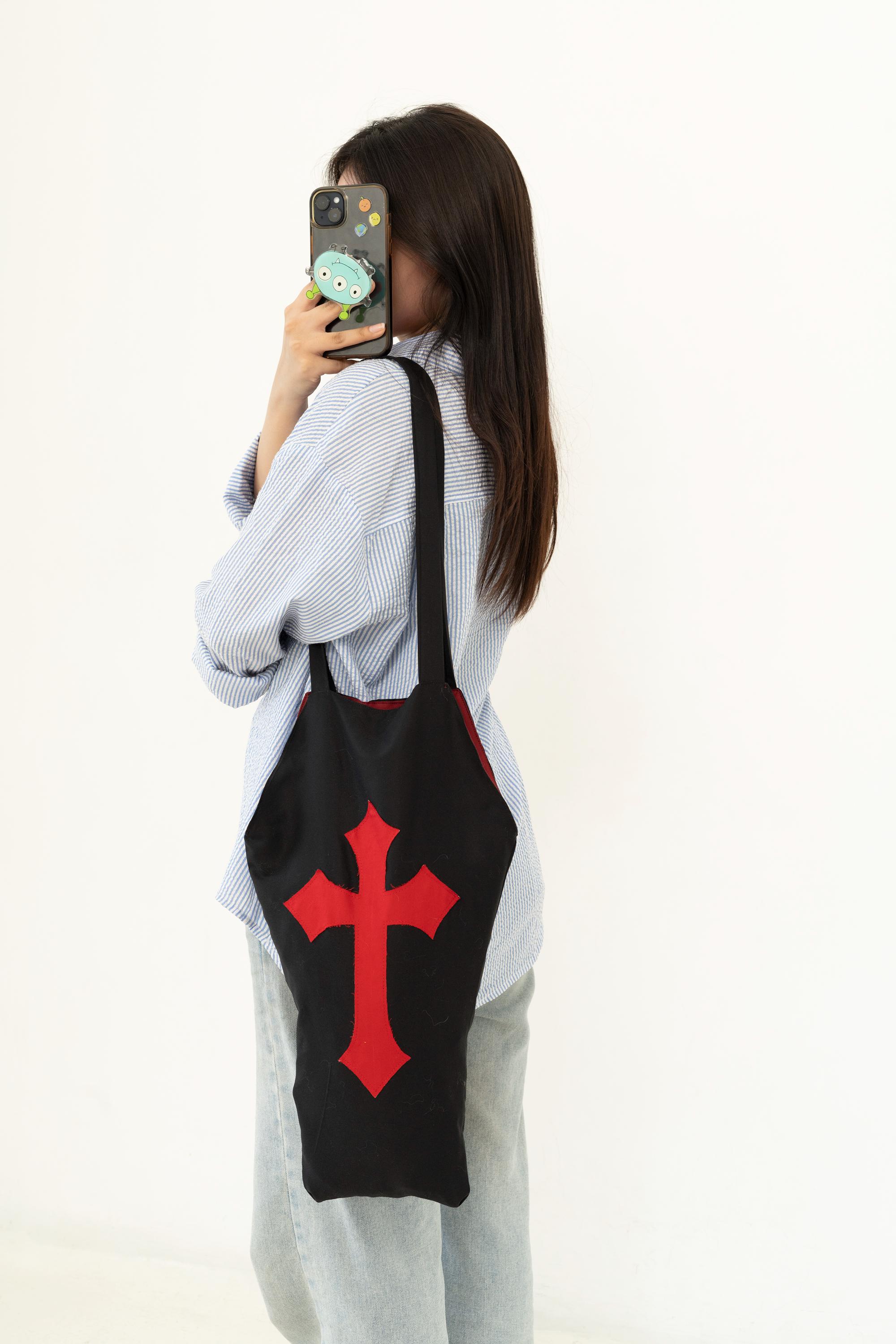 Coffin Tote Bag Sewing Pattern: Easy Beginner Gothic Halloween Handbag ...
