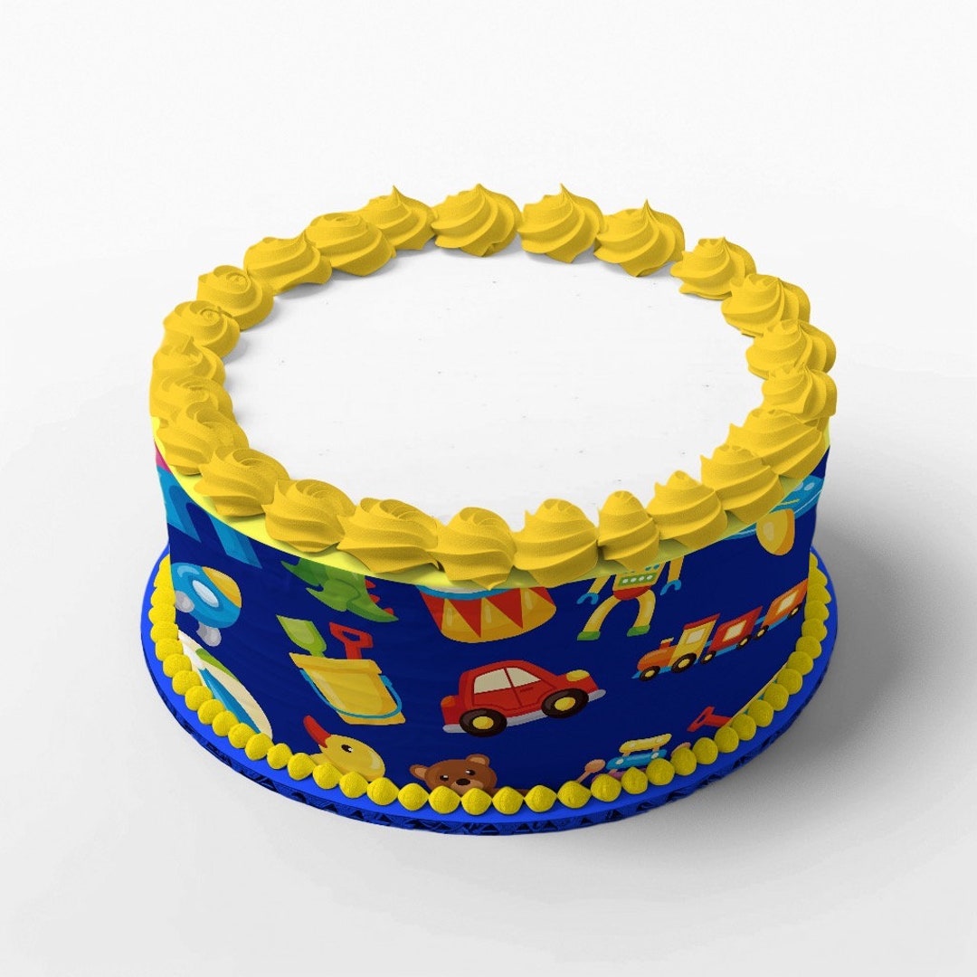 Birthday Cake Ribbons: 4 Fondant Cake Ribbons, Edible - Etsy