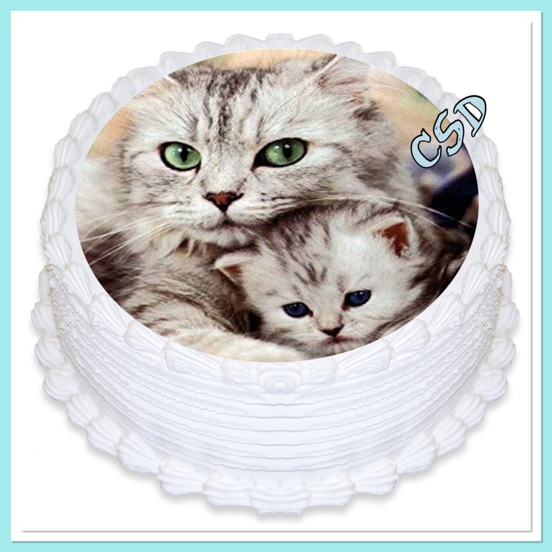 Cake Topper Birthday Cats - Etsy