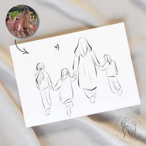 Women From Behind Line Art - Etsy