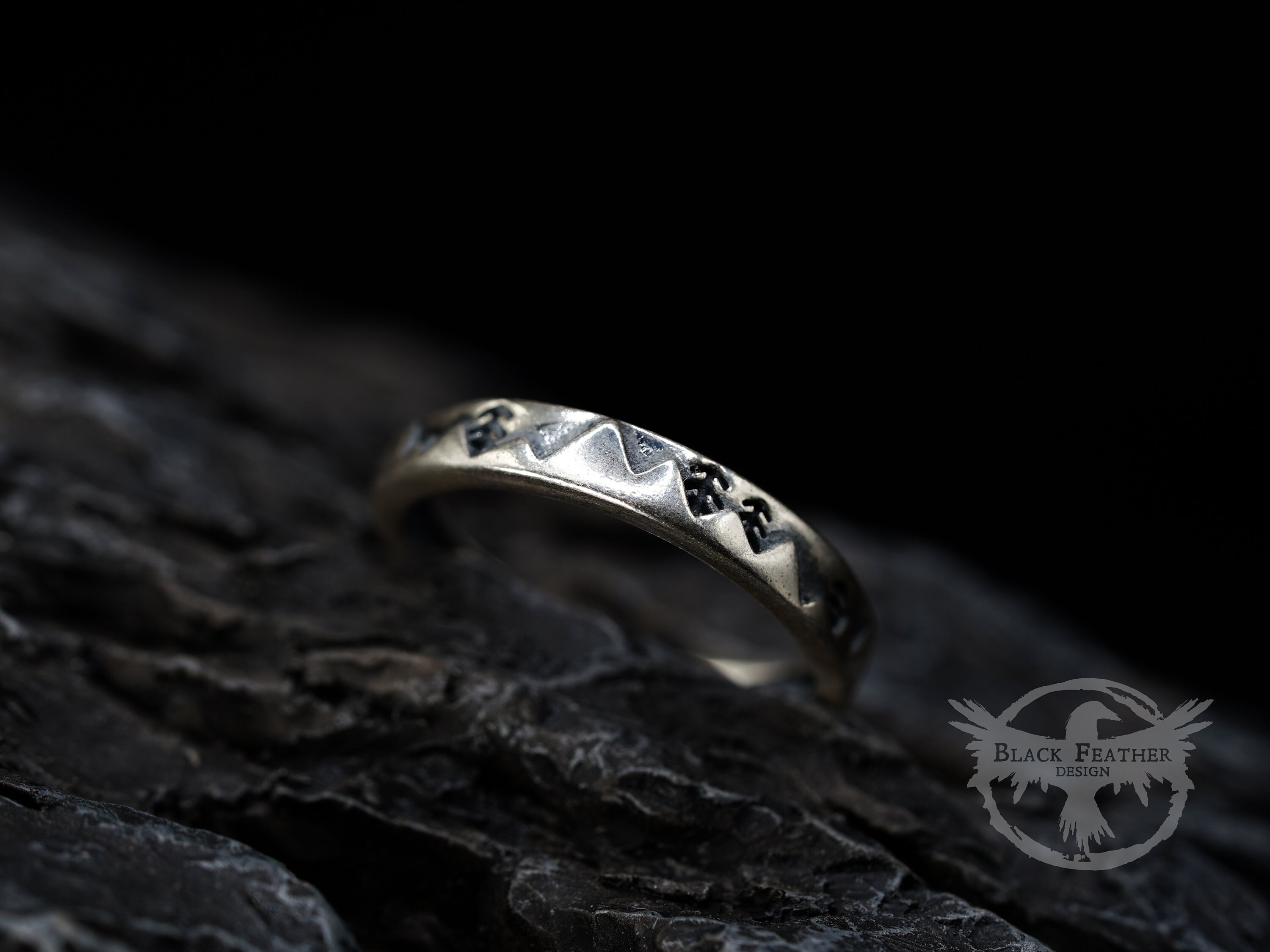 Sterling Silver Mountain Ring Mountain Range Ring Couple | Etsy UK