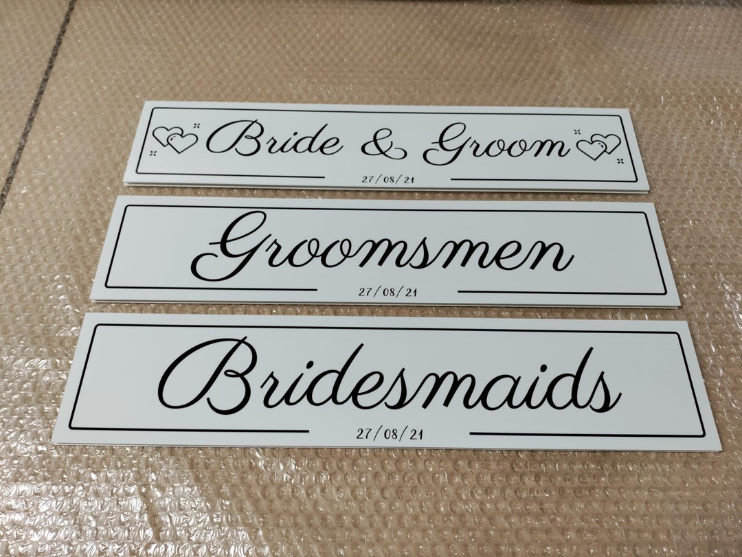 Wedding Number Plate Coverings - Correx Lightweight Number Plate Cover ...