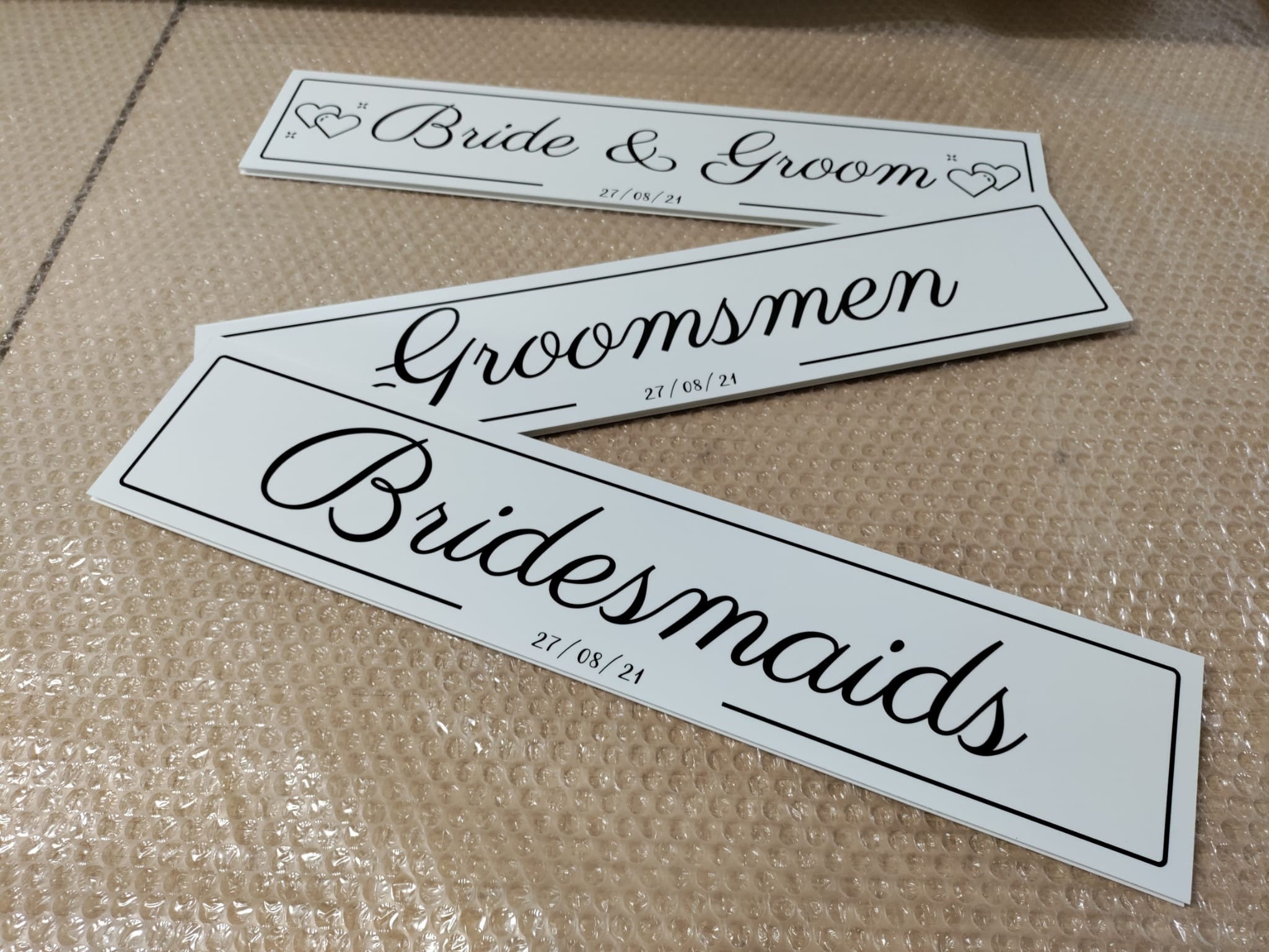 Wedding Number Plate Coverings Correx Lightweight Number - Etsy