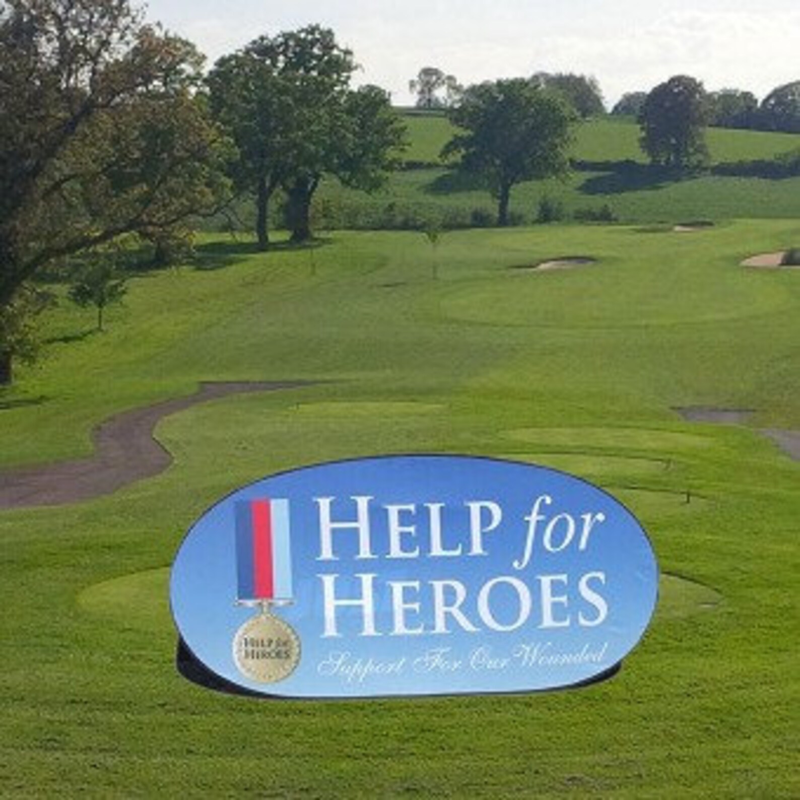 Golf Banner Pop Out Banner, Outdoor Pop Out Banner, Tee Box , Society ...